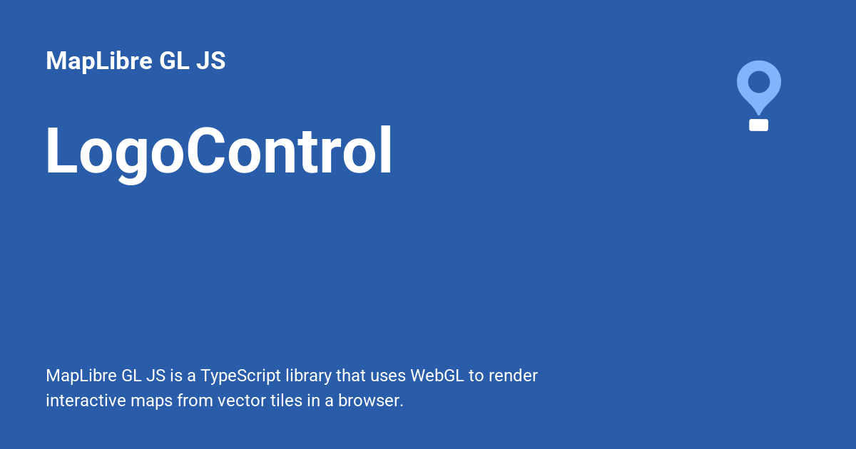 LogoControl - MapLibre GL JS